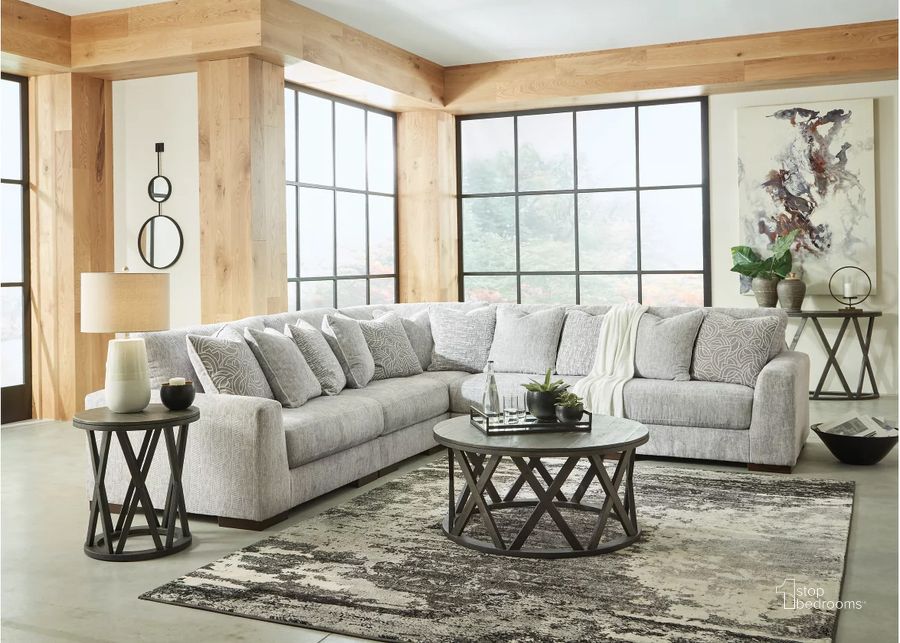 Regent Park 5-Piece Sectional In Pewter by Ashley Furniture | 1StopBedrooms