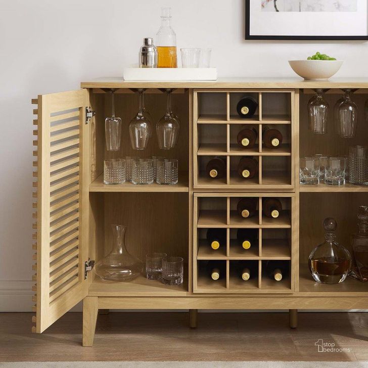 Render Oak Bar Cabinet by Modway | 1StopBedrooms