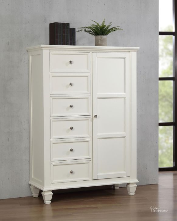Sandy Beach White Door Chest by Coaster | 1StopBedrooms