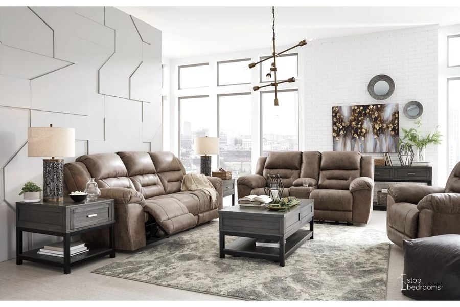 Stoneland Power Reclining Sofa In Fossil by Ashley Furniture ...