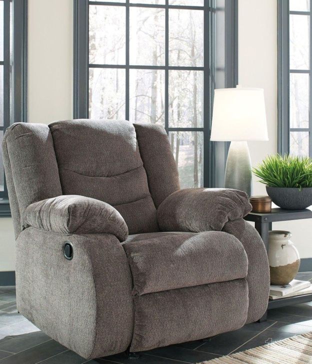 Tulen Rocker Recliner In Gray by Ashley Furniture | 1StopBedrooms
