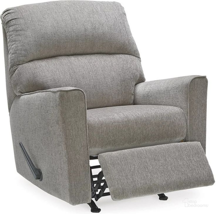 Altari Rocker Recliner In Alloy by Ashley Furniture | 1StopBedrooms