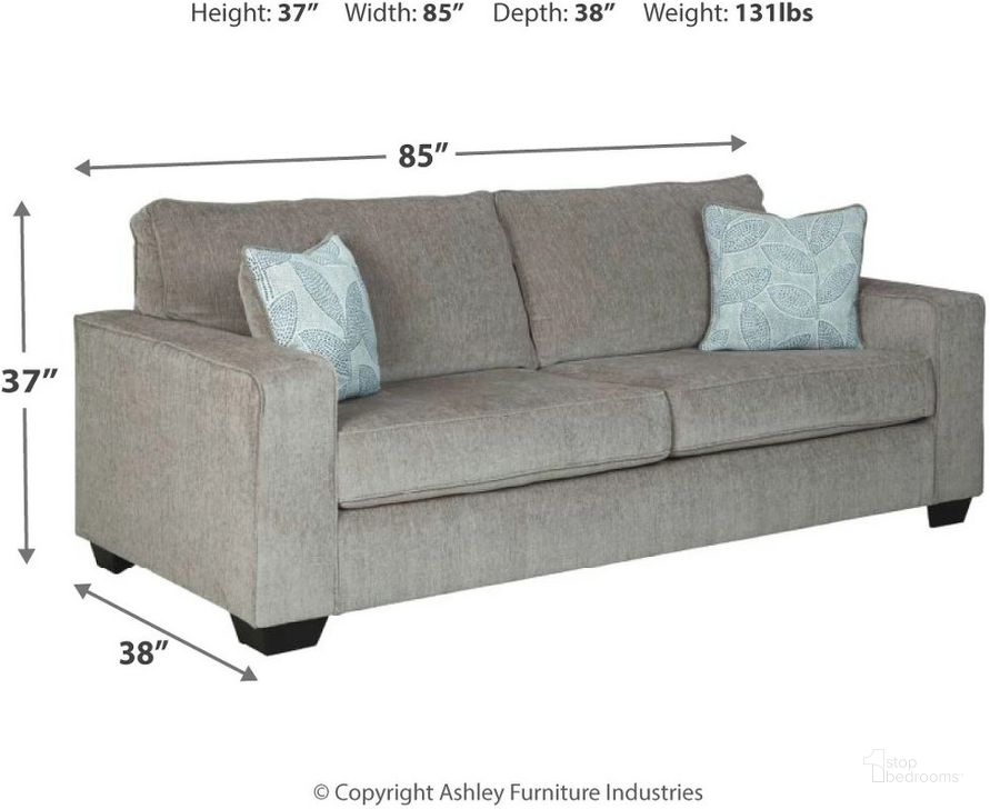 Altari Sofa In Alloy by Ashley Furniture | 1StopBedrooms