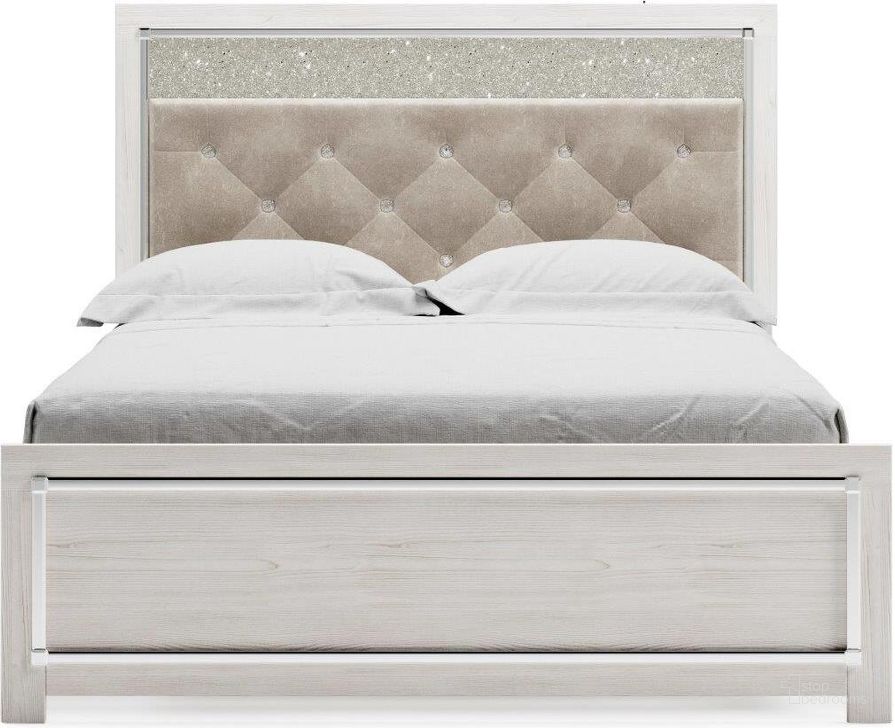 Altyra White Queen Panel Bed by Ashley Furniture | 1StopBedrooms