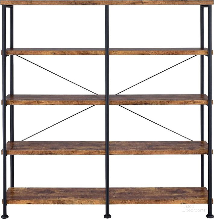 Analiese Antique Nutmeg Bookcase by Coaster | 1StopBedrooms