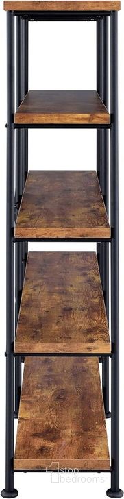 Analiese Antique Nutmeg Bookcase by Coaster | 1StopBedrooms