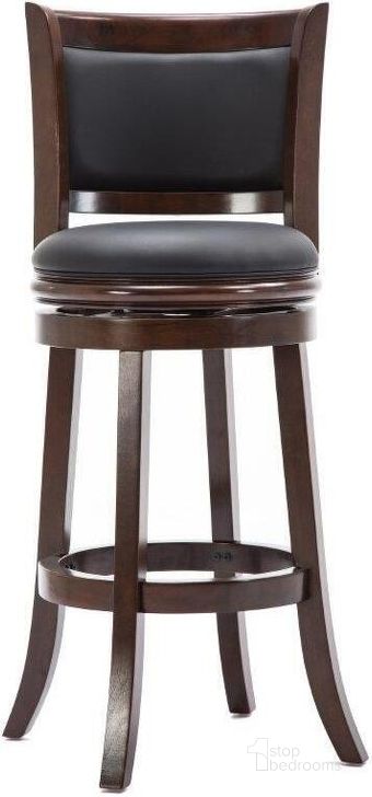 Augusta 29 Inch Swivel Bar Stool In Cappuccino by Boraam Industries ...