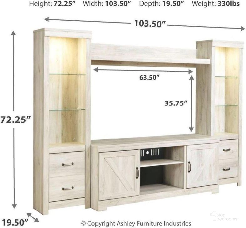 Bellaby 4-Piece Entertainment Center by Ashley Furniture | 1StopBedrooms