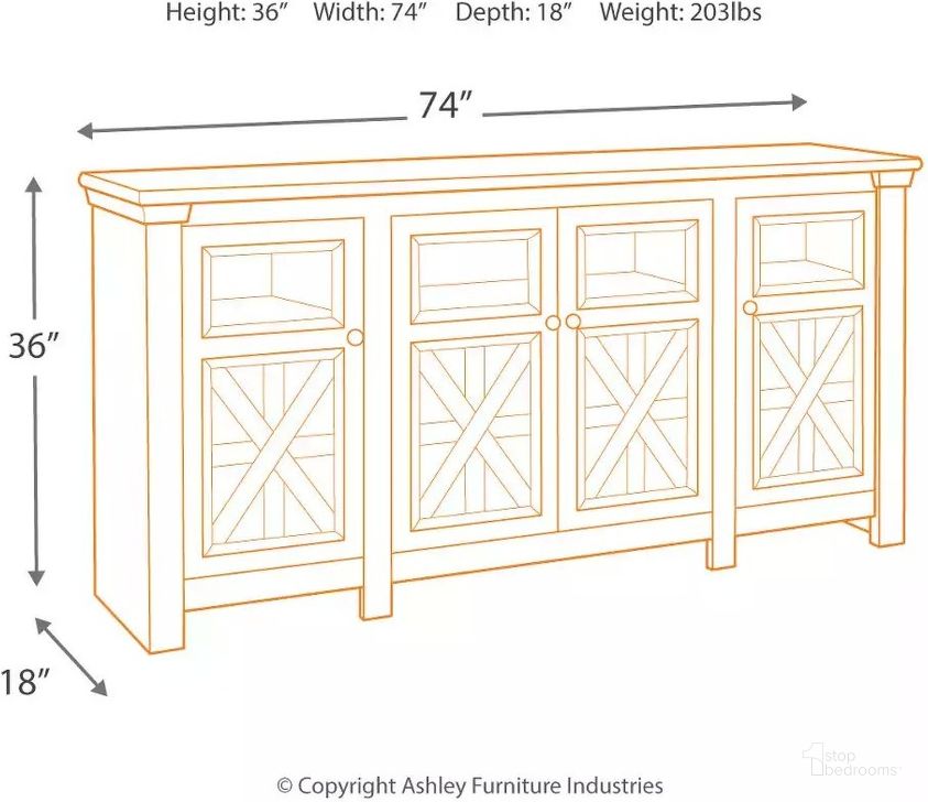 Bolanburg Weathered Gray Extra Large TV Stand by Ashley Furniture ...