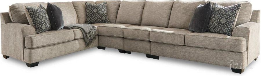 Bovarian 4-Piece LAF Sectional In Stone by Ashley Furniture | 1StopBedrooms