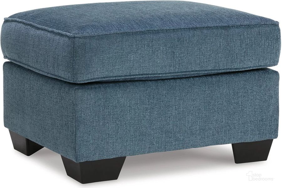 Cashton Ottoman In Blue by Ashley Furniture | 1StopBedrooms