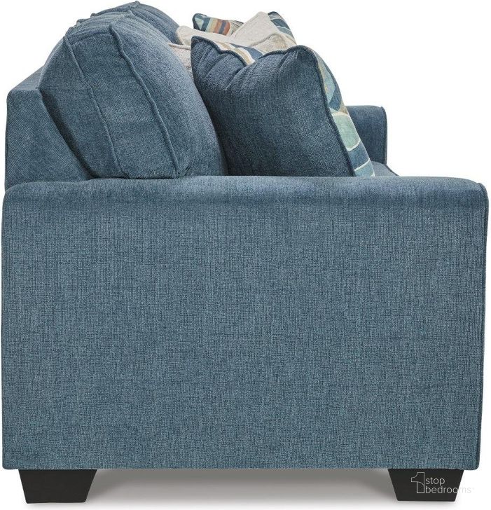 Cashton Queen Sofa Sleeper In Blue by Ashley Furniture | 1StopBedrooms