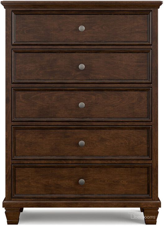 Danabrin Brown Five Drawer Chest by Ashley Furniture | 1StopBedrooms