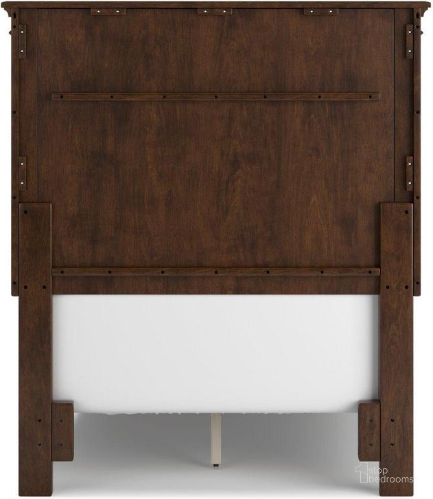 Danabrin Rich Brown Cherry Twin Panel Bed by Ashley Furniture ...