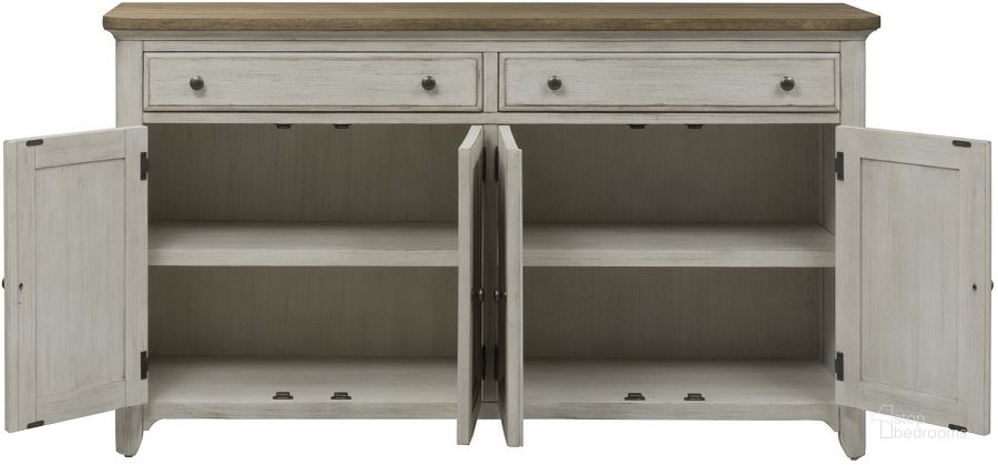 Farmhouse Reimagined Antique White Server by Liberty | 1StopBedrooms