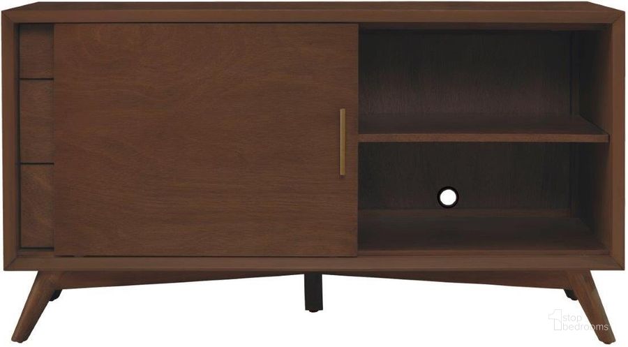 Flynn Small Tv Console In Walnut by Alpine | 1StopBedrooms
