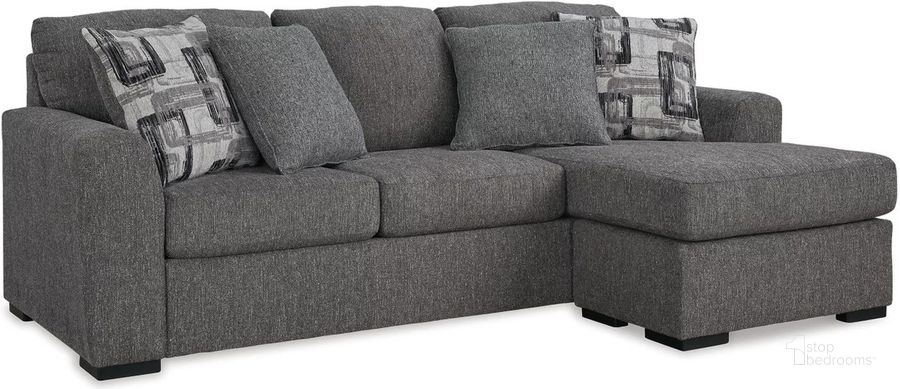 Gardiner Pewter Sofa Chaise by Ashley Furniture | 1StopBedrooms