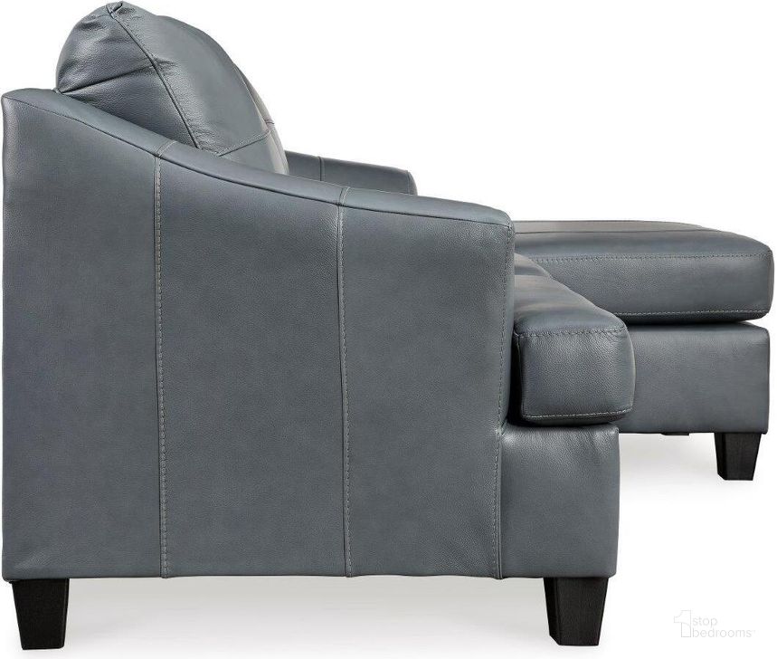 Genoa Sofa Chaise In Steel by Ashley Furniture | 1StopBedrooms