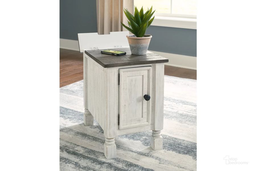 Havalance White/Gray Chair Side End Table by Ashley Furniture ...