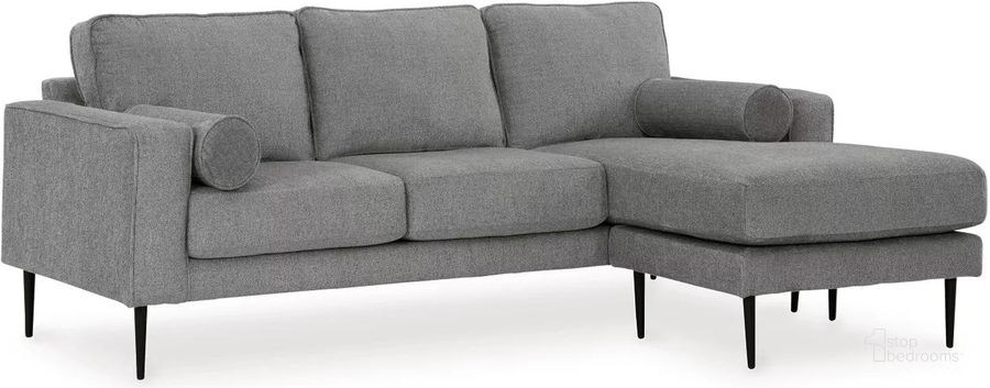 Hazela Sofa Chaise In Charcoal by Ashley Furniture | 1StopBedrooms