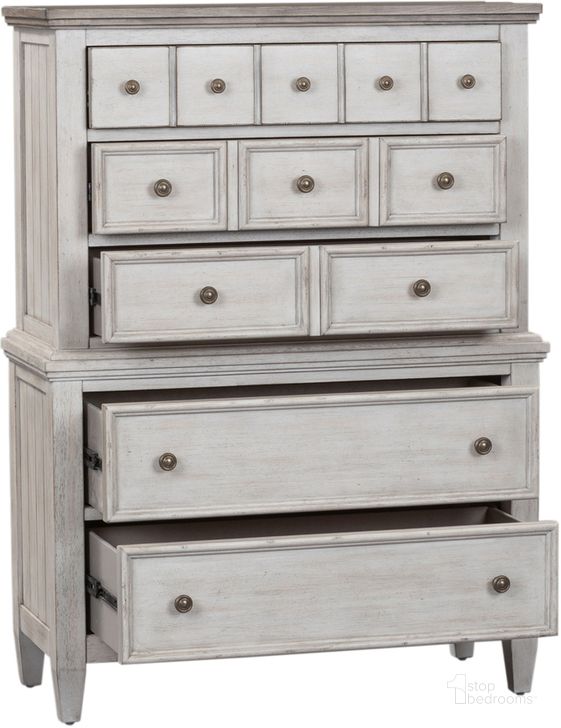 Heartland Antique White 5 Drawer Chest by Liberty | 1StopBedrooms