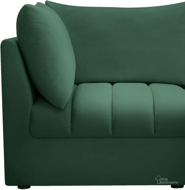 Jacob Green Velvet Modular Sofa by Meridian | 1StopBedrooms