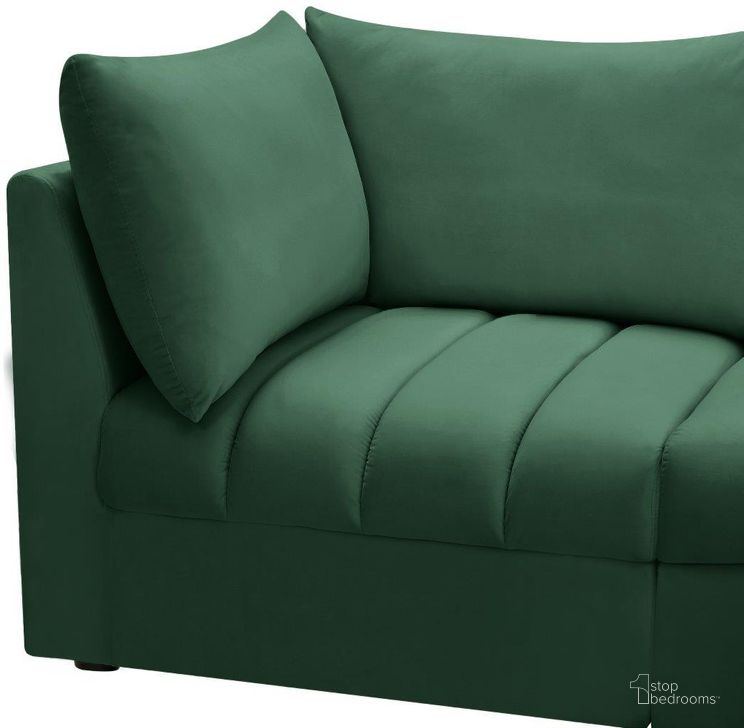 Jacob Green Velvet Modular Sofa by Meridian | 1StopBedrooms