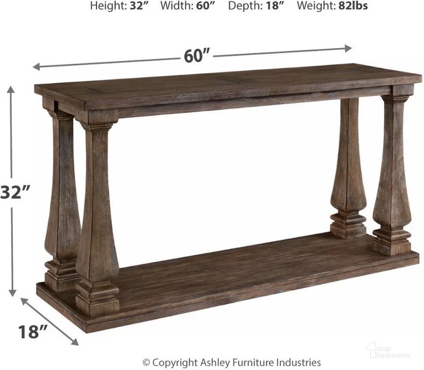 Johnelle Gray Sofa Table by Ashley Furniture | 1StopBedrooms