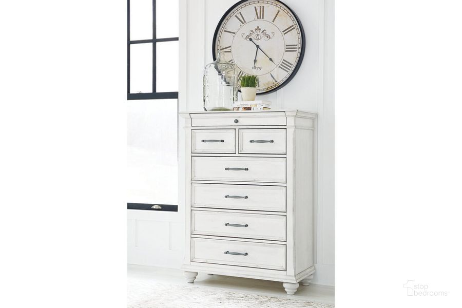Kanwyn Whitewash Chest by Ashley Furniture | 1StopBedrooms