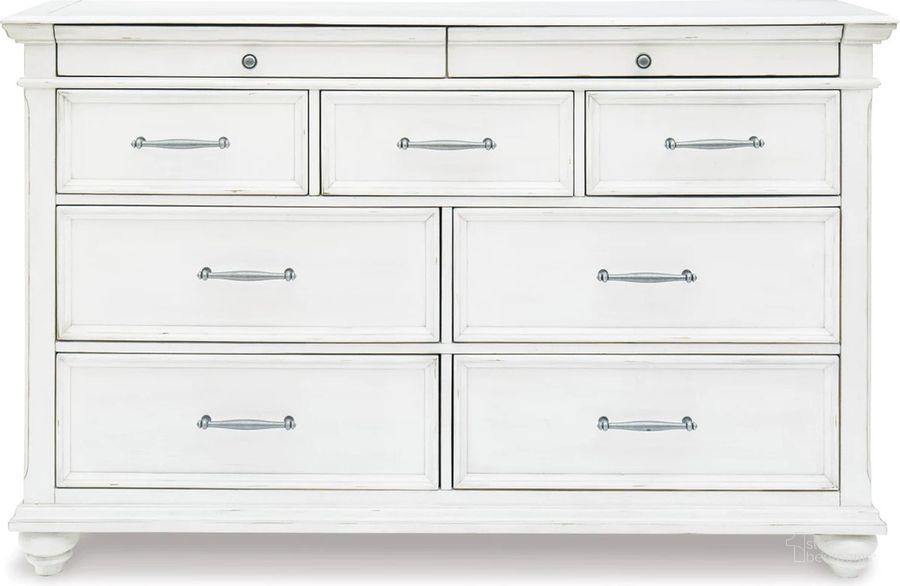 Kanwyn Whitewash Dresser by Ashley Furniture | 1StopBedrooms