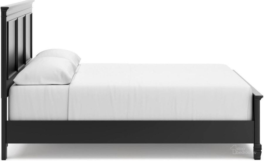 Lanolee California King Panel Bed In Black by Ashley Furniture ...