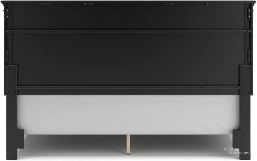 Lanolee King Panel Bed In Black by Ashley Furniture | 1StopBedrooms