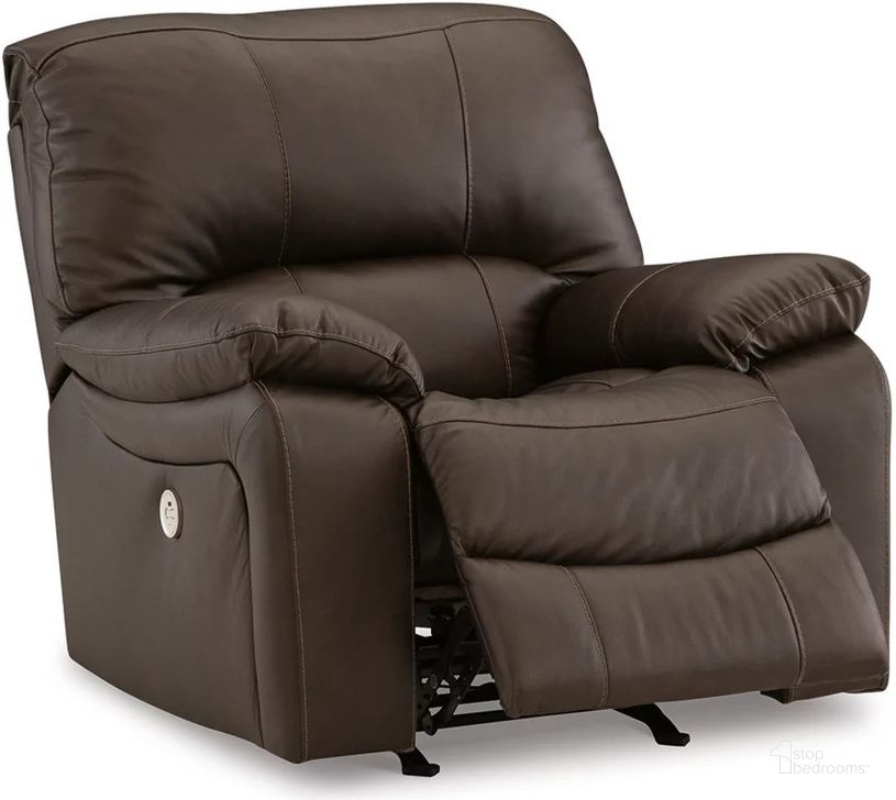 Leesworth Power Rocker Recliner In Dark Brown by Ashley Furniture ...
