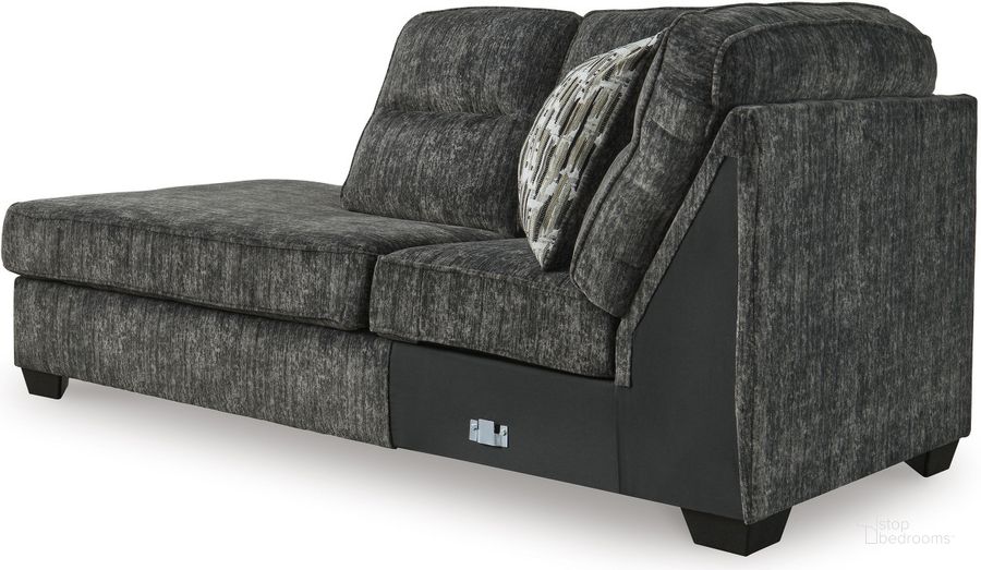 Lonoke 2-Piece LAF Sectional with Chaise In Gunmetal by Ashley ...