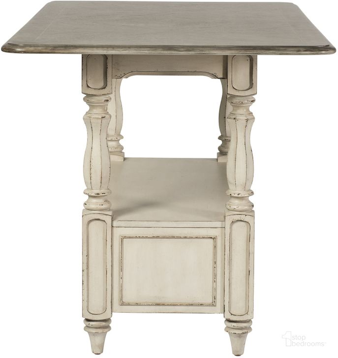 Magnolia Manor Antique White Rectangular Counter Height Dining Table by ...