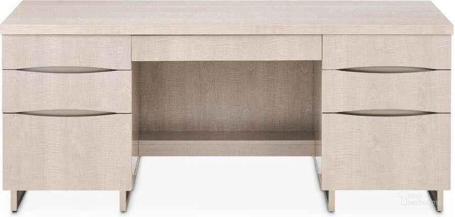 Marin Desk In Greige by AICO | 1StopBedrooms