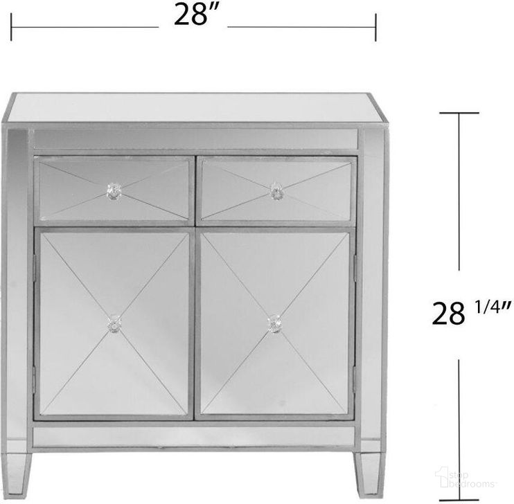 Mirage Mirrored Cabinet by SEI Furniture | 1StopBedrooms