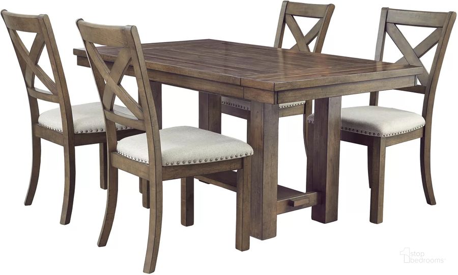Moriville Grayish Brown Extendable Rectangular Dining Room Set by ...