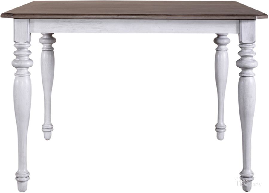 Ocean Isle Gathering Table In White by Liberty | 1StopBedrooms