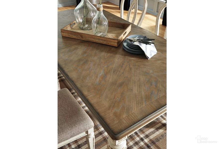 Realyn White Extendable Rectangular Dining Table by Ashley Furniture ...