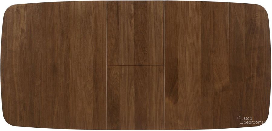 Redbridge Natural Walnut Extendable Dining Table by Coaster | 1StopBedrooms