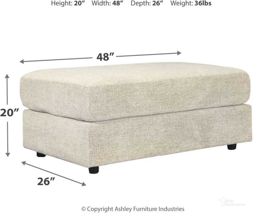 Soletren Chair and Ottoman In Stone by Ashley Furniture | 1StopBedrooms