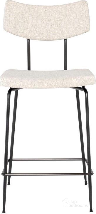 Soli Shell Fabric Stool by Nuevo | 1StopBedrooms