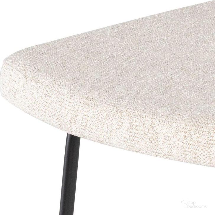 Soli Shell Fabric Stool by Nuevo | 1StopBedrooms