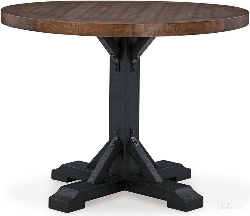 Valebeck Counter Height Dining Table In Black and Brown by Ashley ...