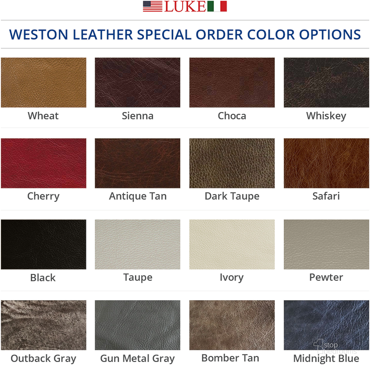 Weston Italian Leather Chair (Cherry) by Luke Leather | 1StopBedrooms