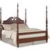 Hadleigh Rice Carved King Poster Bed by Kincaid | 1StopBedrooms