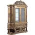 Acme Constantine Curio In Brown And Gold Finish | 1StopBedrooms