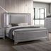 Alanis Light Gray Upholstered Panel Bedroom Set by Furniture of America | 1StopBedrooms