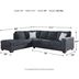 Altari 2-Piece LAF Sectional In Slate by Ashley Furniture | 1StopBedrooms